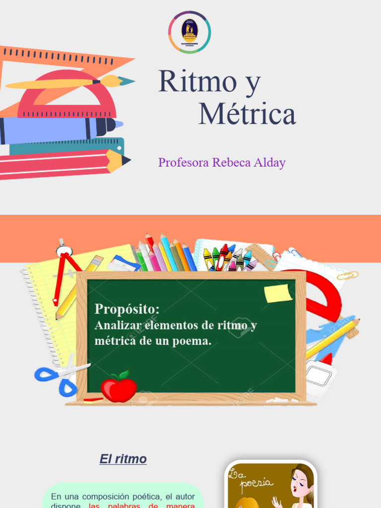 Ritmo y Métrica en la Poesía | PDF | Ritmo | Metro (poesía)