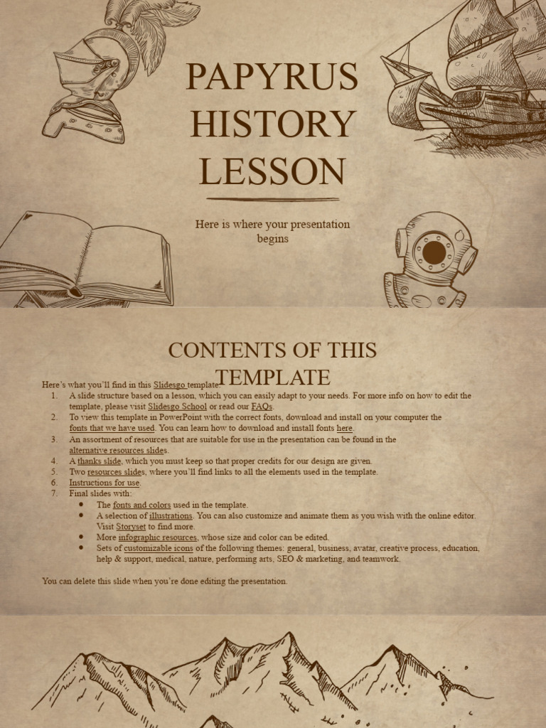 Papyrus: A Historical Overview | PDF