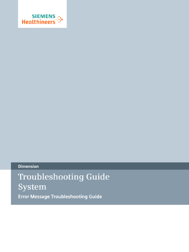 Dimension Troubleshooting | PDF