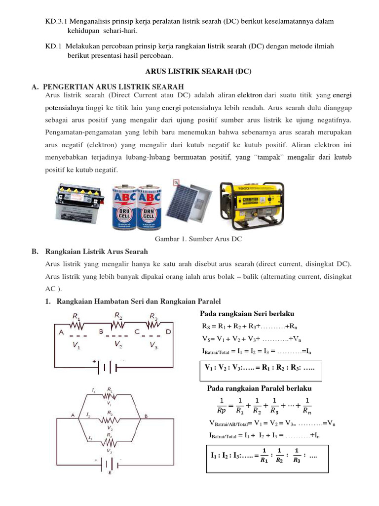 Modul Listrik DC Part 1 | PDF