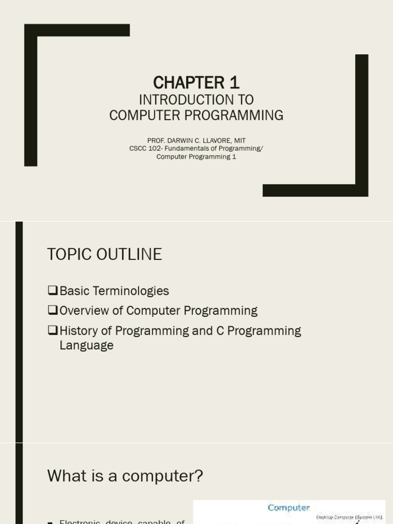 CSCC 102 - Introduction To Programming | PDF | Computer Programming | Programming Language