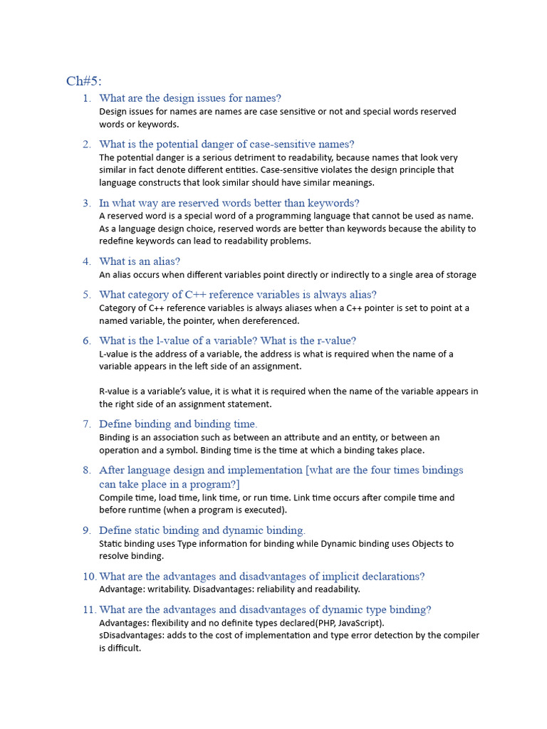 Ch#5 | PDF | Scope (Computer Science) | Variable (Computer Science)