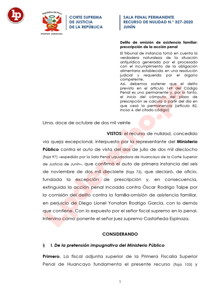 Prescripción de OAF | PDF | Estatuto de limitaciones | Fiscal
