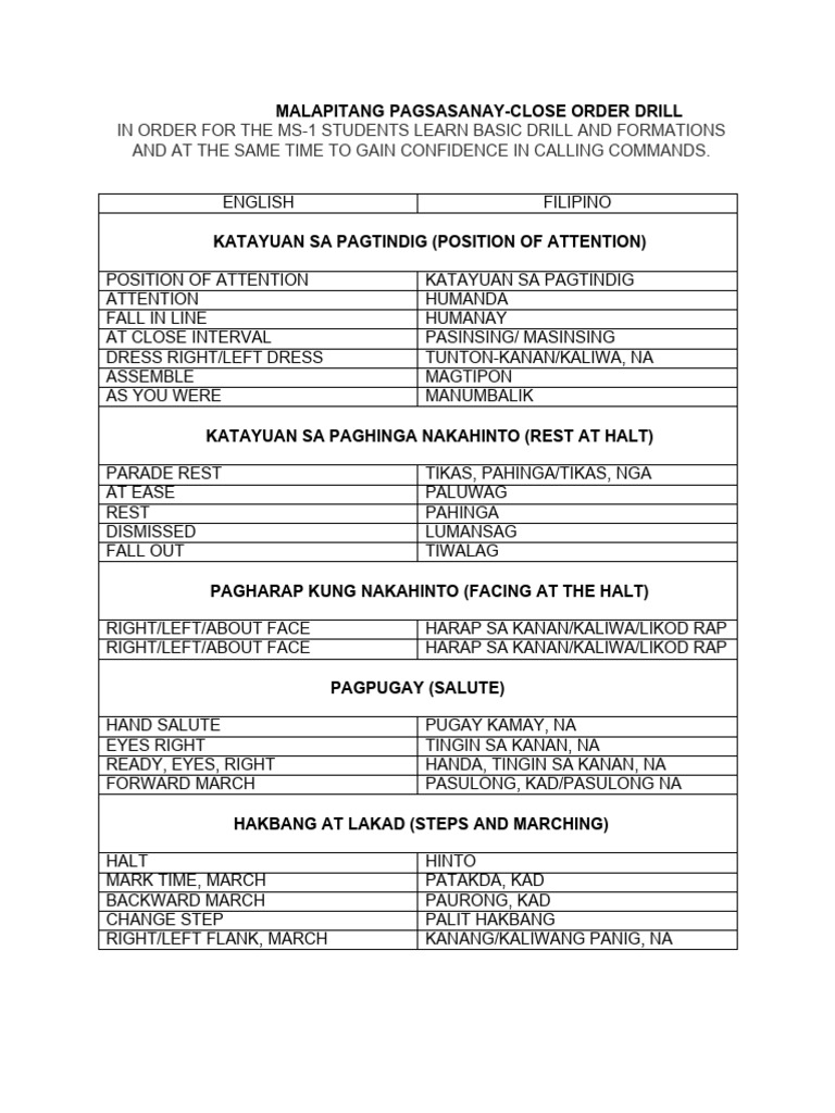 Close Order Drill | PDF | 2nd Millennium Conflicts | Military Science