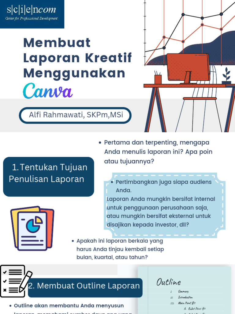 Membuat Laporan Kreatif Menggunakan Canva | PDF | Karier & Perkembangan | Bisnis