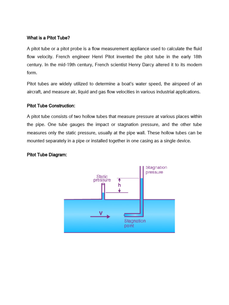 Pitot Tube-1 | PDF