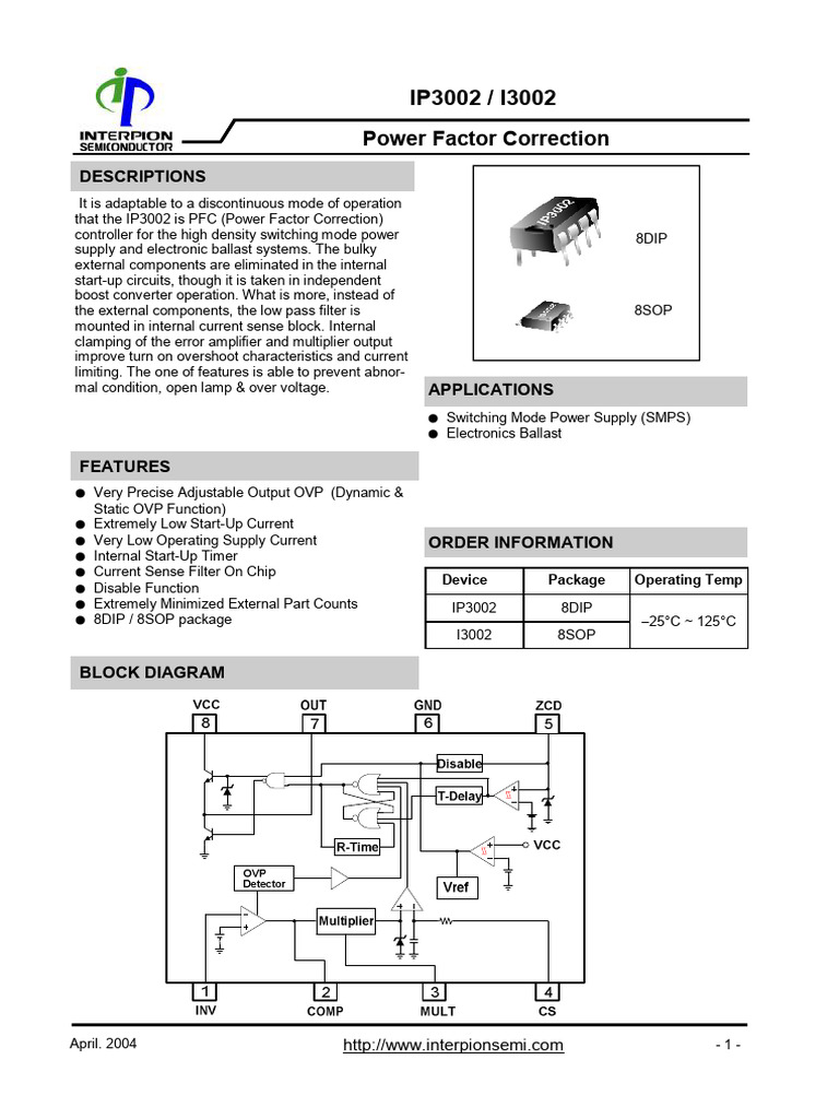 IP3002 Datasheet | PDF