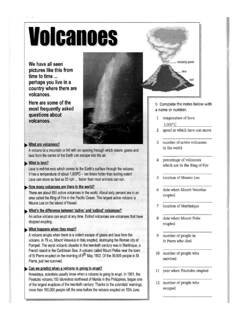 Reading Volcanoes | PDF