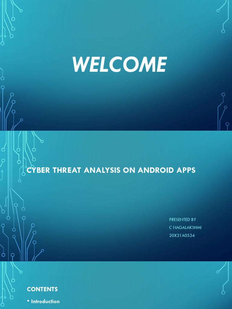 Cyber Threat Analysis On Android Apps | PDF Cyber Threat Analysis On Android Apps | PDF