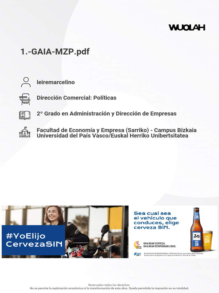 Wuolah Free 1. GAIA MZP | PDF
