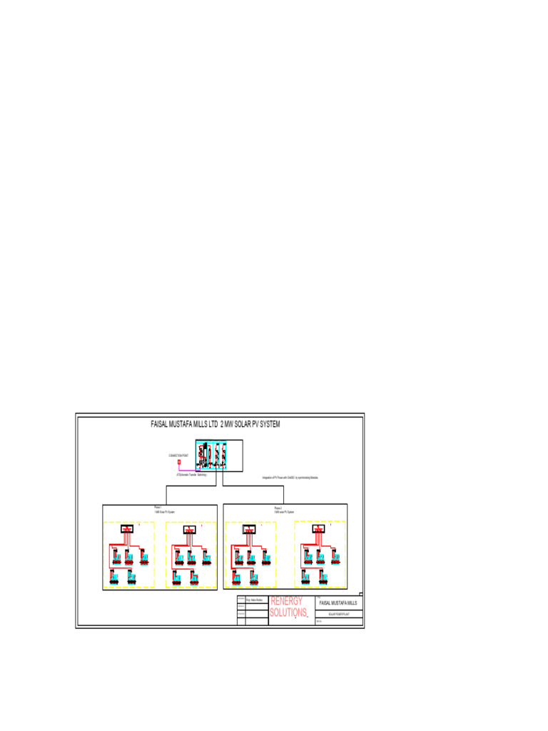 PV System Single Line Diagram | PDF