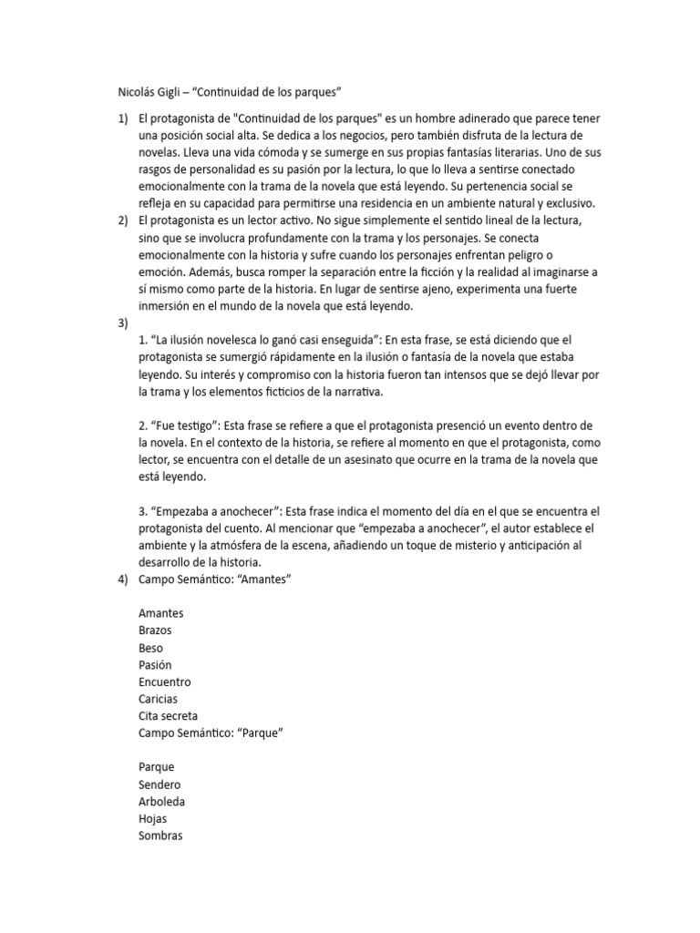 Continuidad de Los Parques | PDF | Novelas