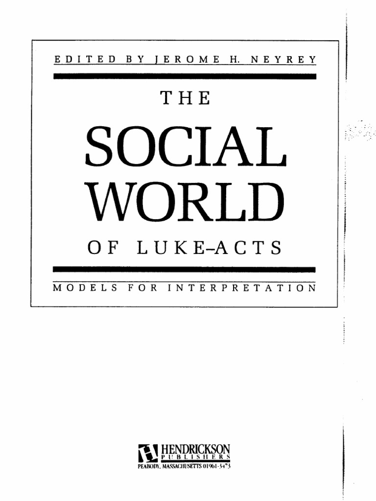 The Social Location of The Implied Author of Luke-Acts | PDF