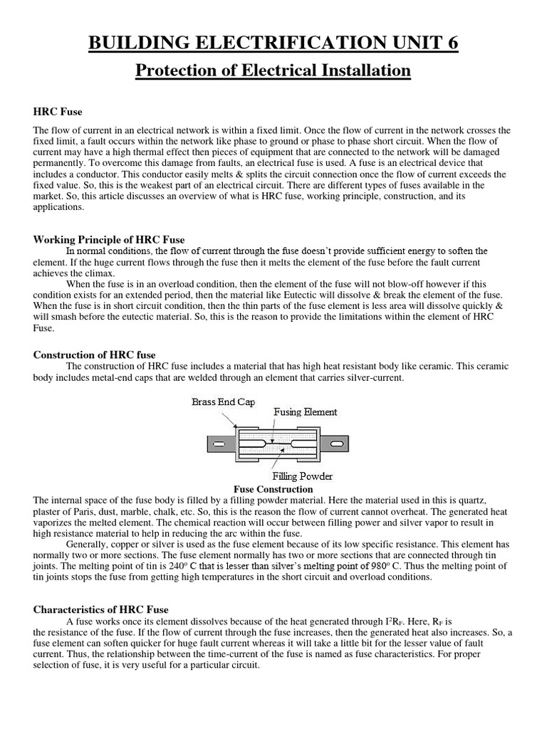 Building Electrification Unit 6 | PDF