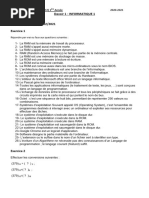 Examen d'Informatique 1ère Année | PDF | Informatique | Programme ...