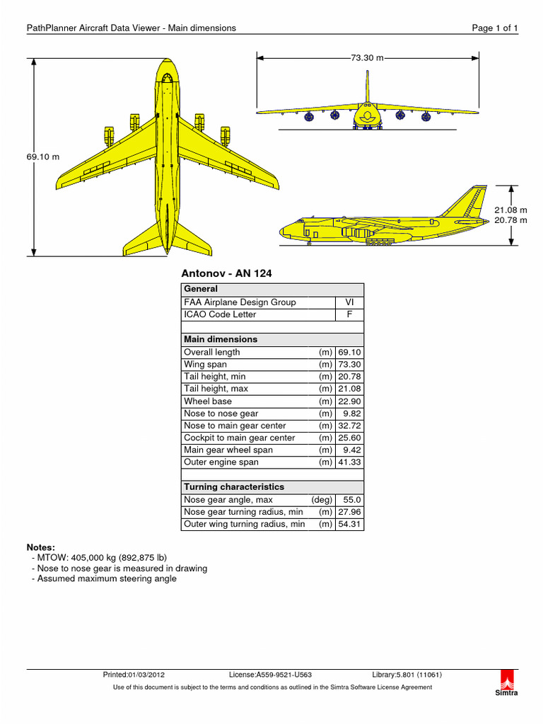 An 124 | PDF | Landing Gear | Aircraft