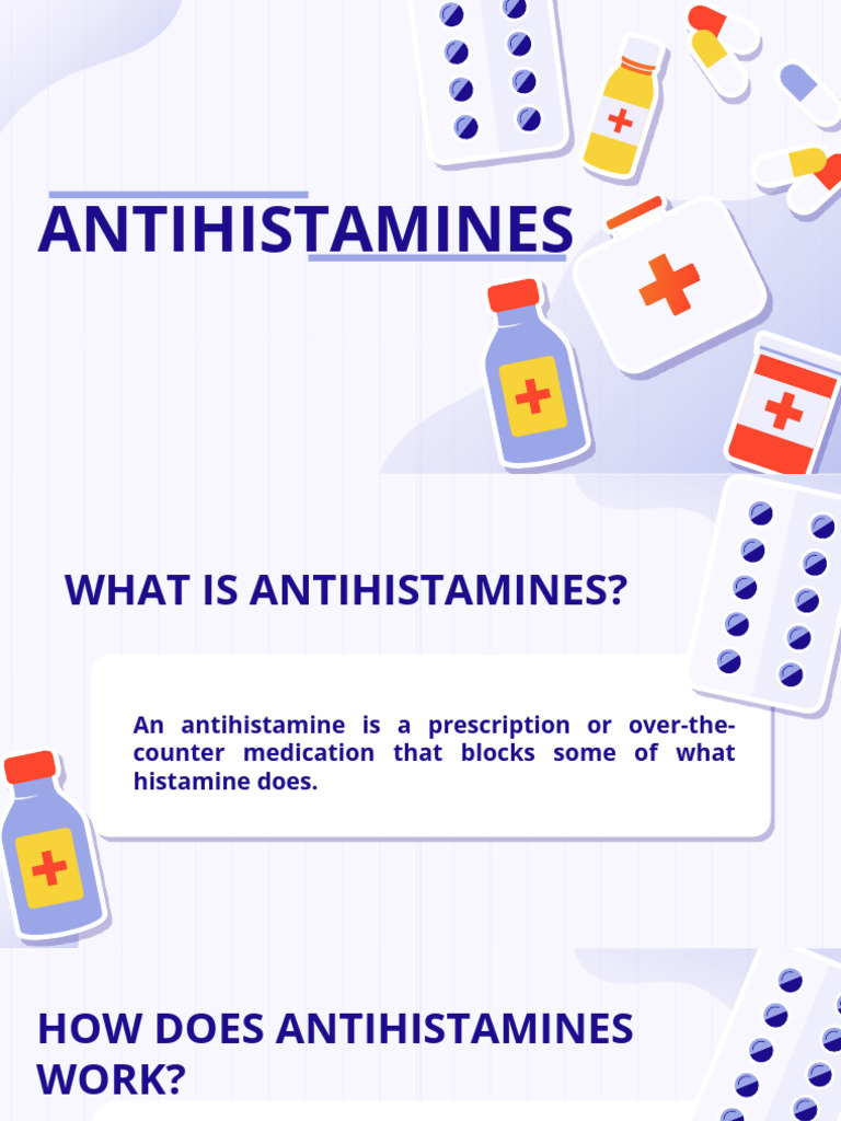 Antihistamines Pharmacology | PDF