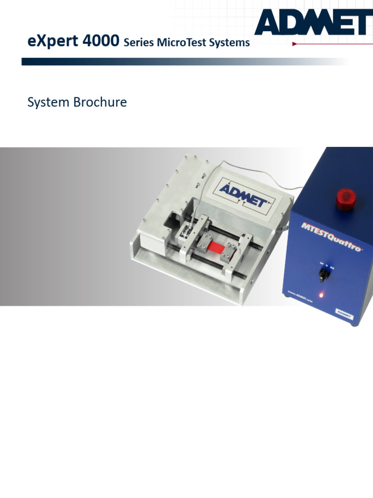 Expert 4000 Series MicroTest Brochure | PDF | Personal Computers ...