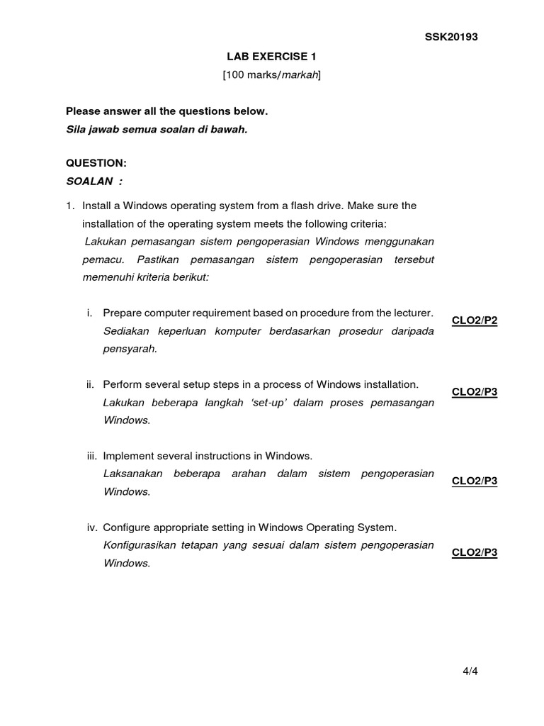 Lab Exercise 1-1 | PDF