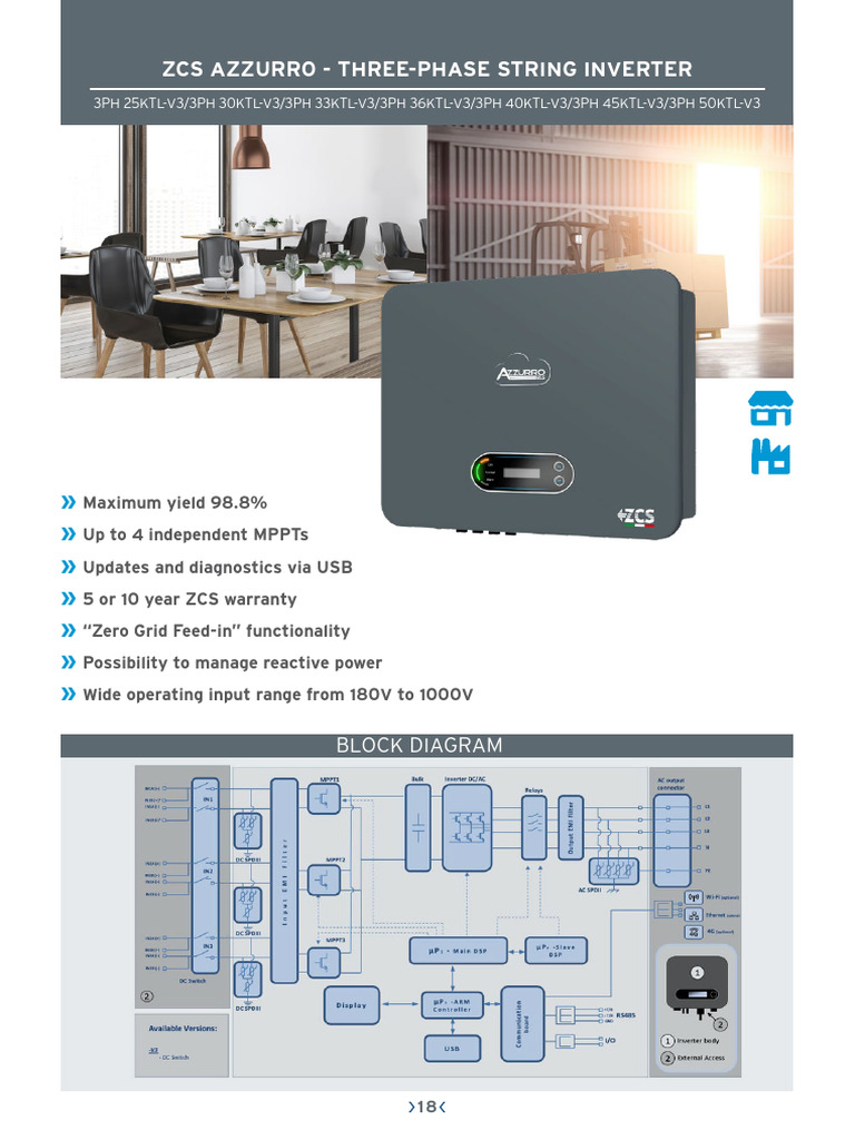 Datasheet 25 50KTL V3 | PDF | Mains Electricity | Electrical Grid