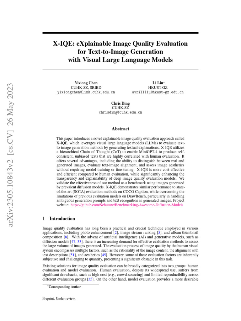 Explainable Image Quality Evaluation For Text-to-Image Generation With Visual Large Language ...