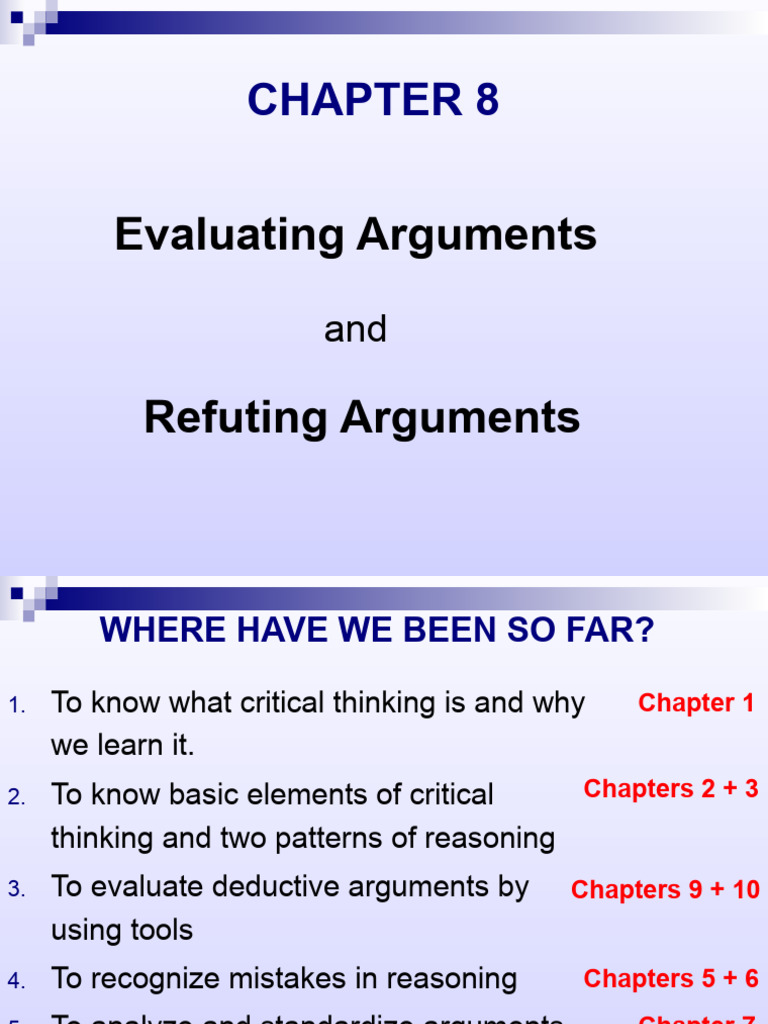 Evaluating Arguments and Writing Critical Essays | PDF | Argument | Fallacy