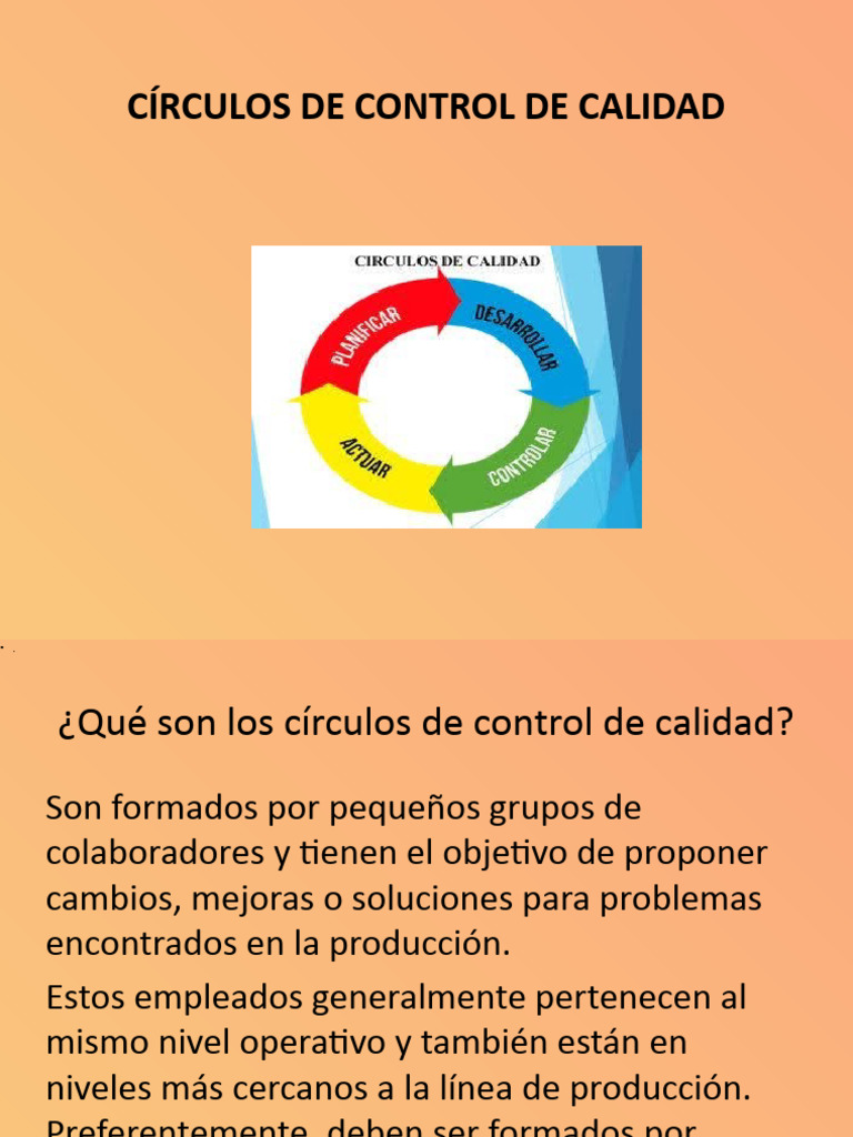 Circulos de Control de Calidad (Exposicion) | PDF