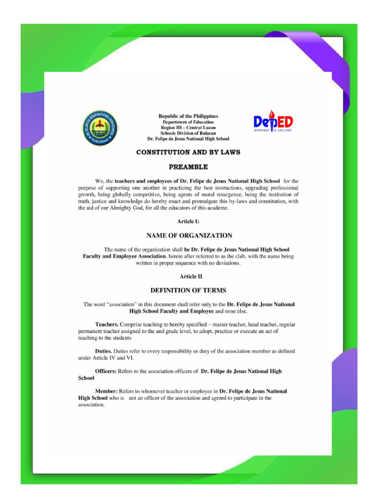 By Laws Fea Club | PDF