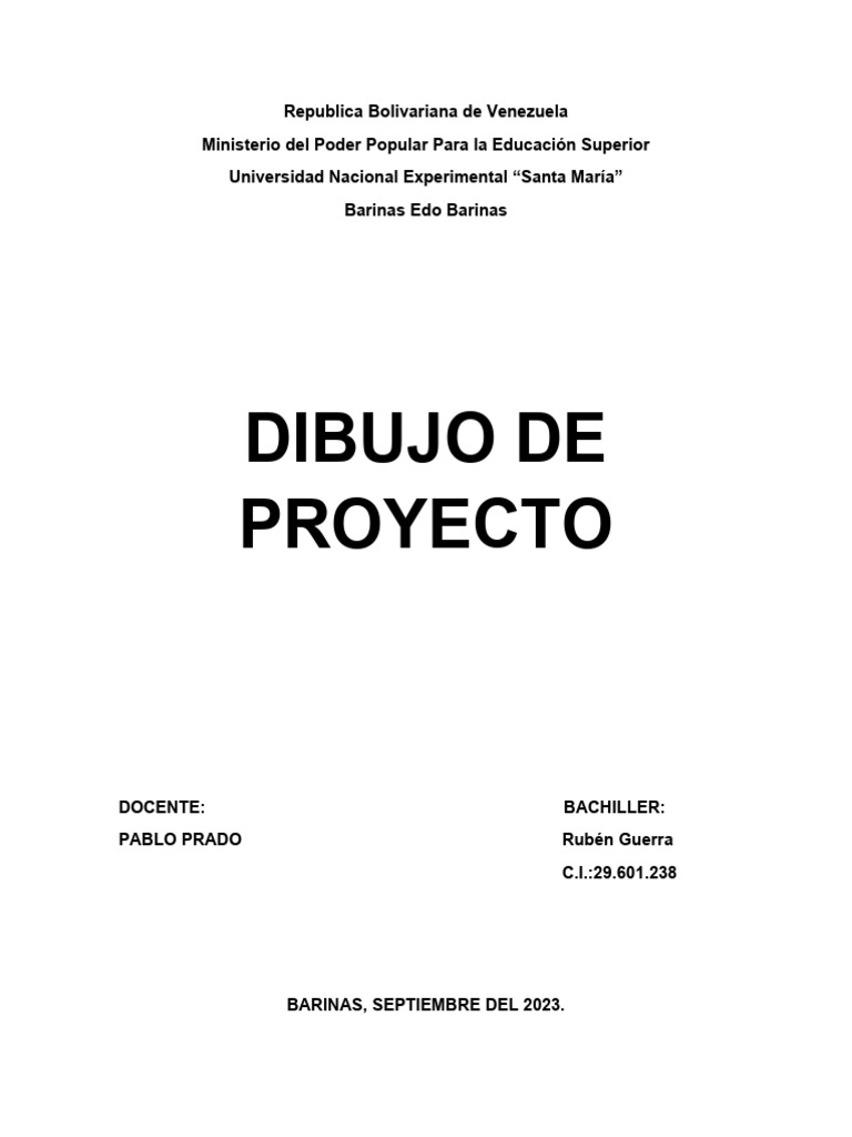 Dibujo de Proyectos | PDF | Dibujo técnico