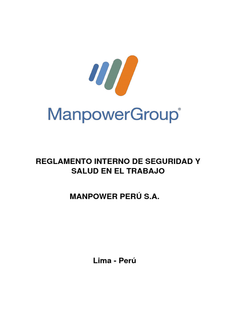 RISST Manpower | PDF | Seguridad y salud ocupacional | Derecho laboral