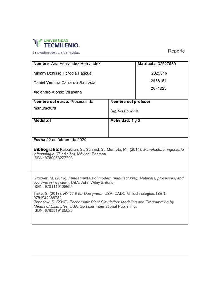 Actividad 1 Procesos de Manufactura | PDF | Hora | Simulación