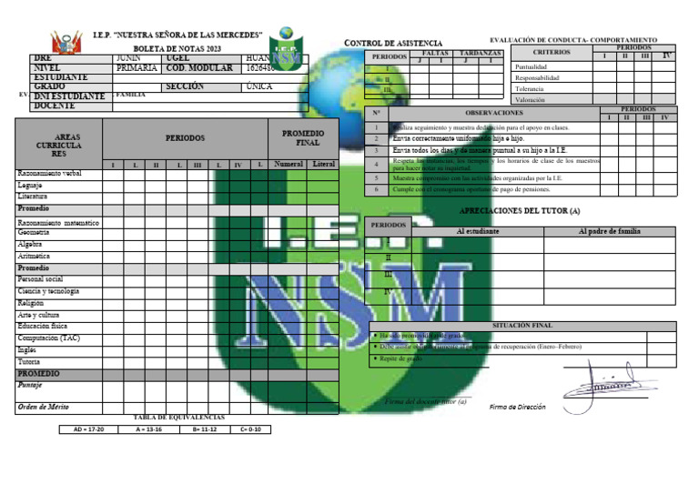 LIBRETA PRIMARIA 6to | PDF