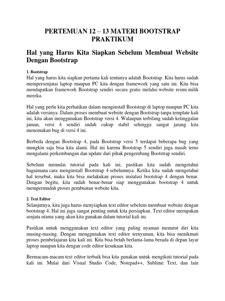 Pertemuan 12-Bootstrap | PDF