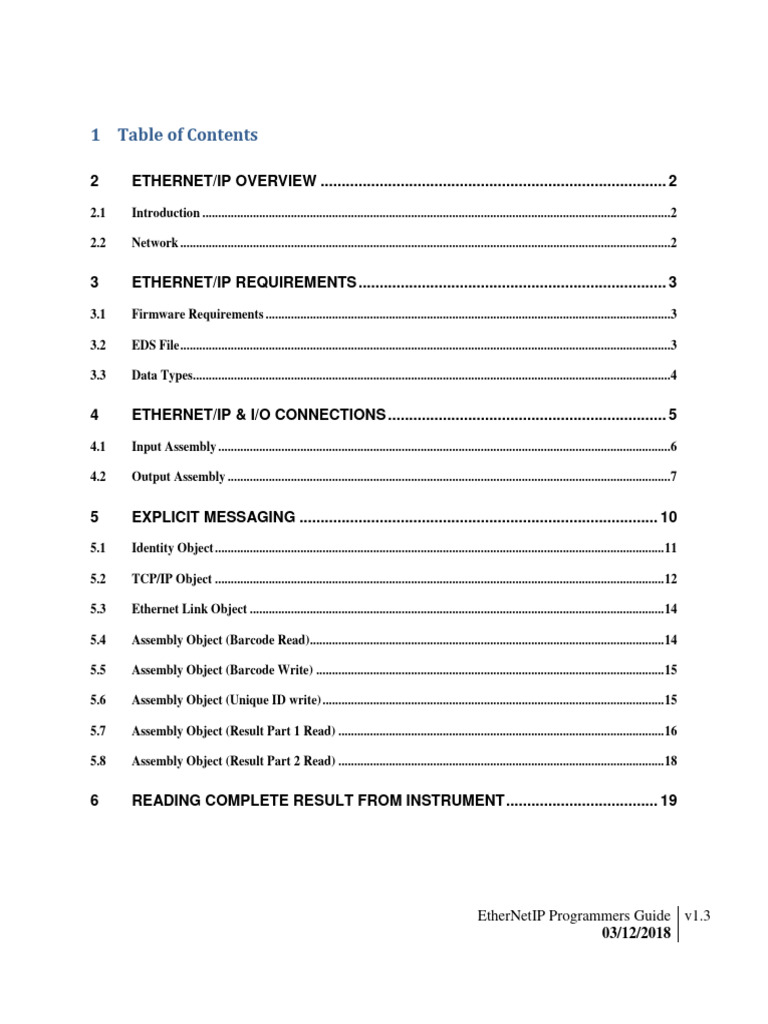 Ethernetip Programmers Guide V1 3 Pdf