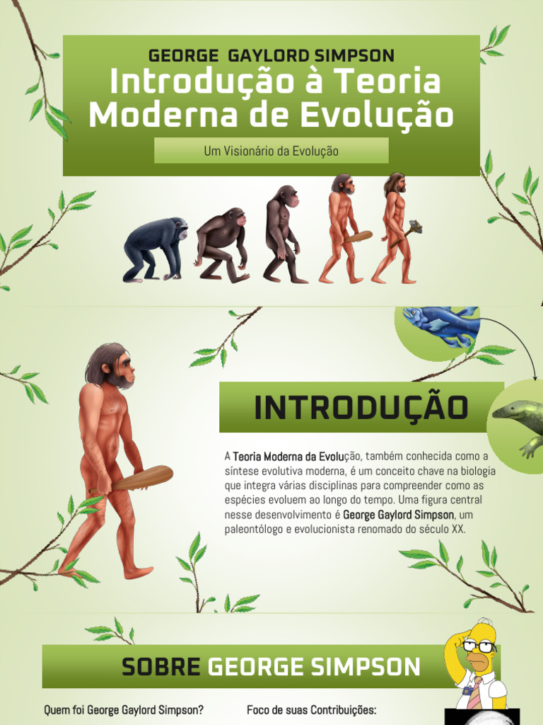 Introdução À Teoria Moderna de Evolução | PDF | Evolução | Paleontologia