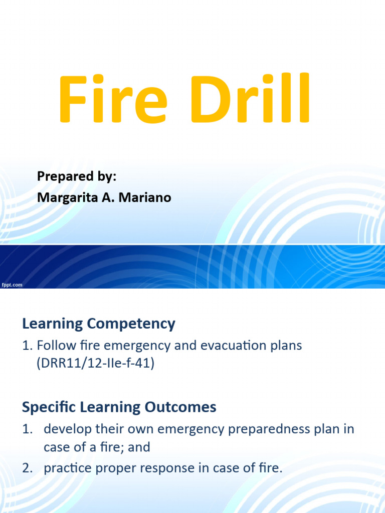 Fire Drill | PDF