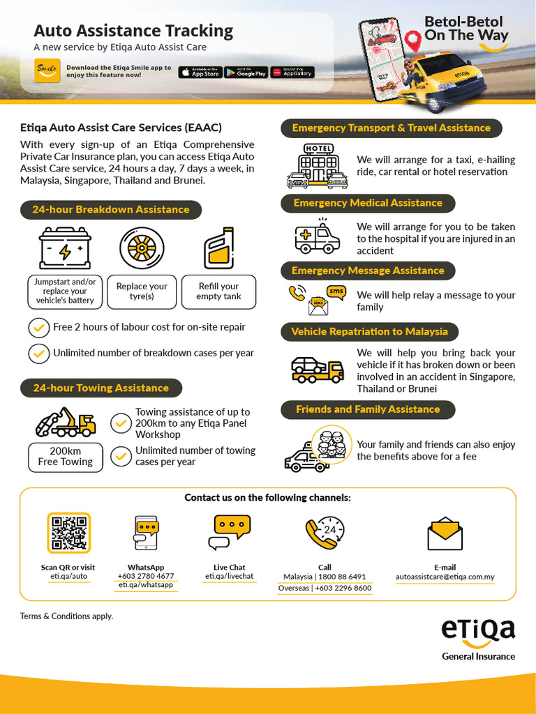 Etiqa auto insurance - VNN91090-AutoAssistForm | PDF