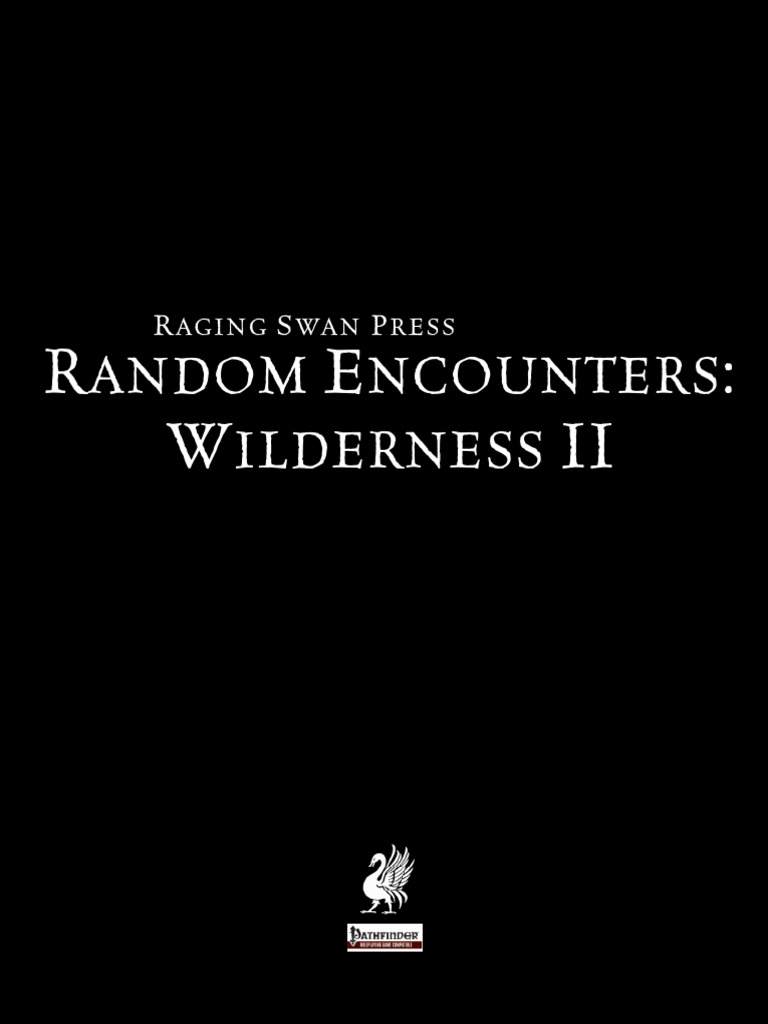 Random Encounters - Wilderness II | PDF