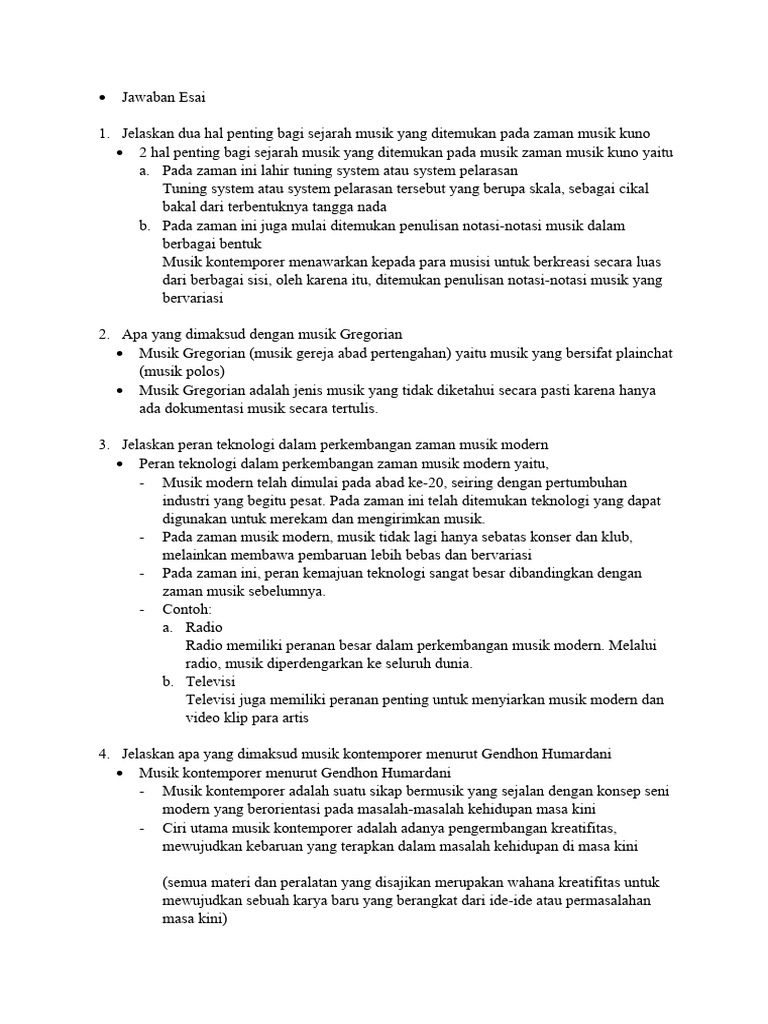 Jawaban Esai SB (Bab 3) | PDF