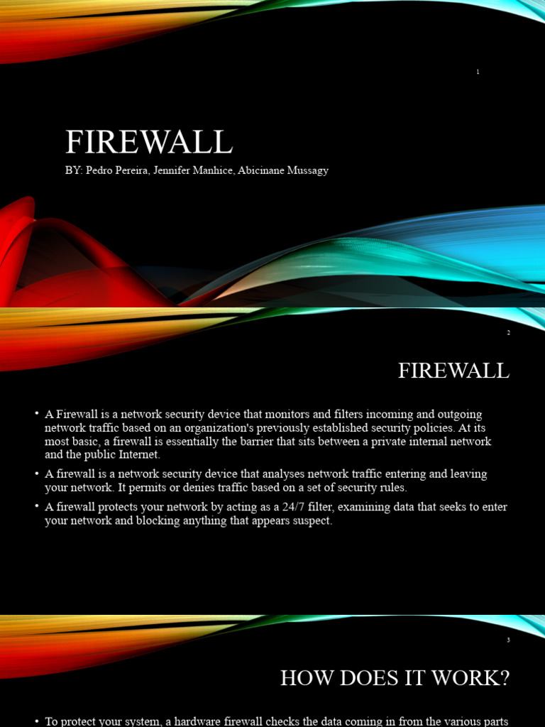 Firewall (Information Security System) | PDF