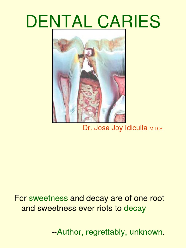 And Etiology of Dental Caries | PDF | Tooth | Medical Specialties
