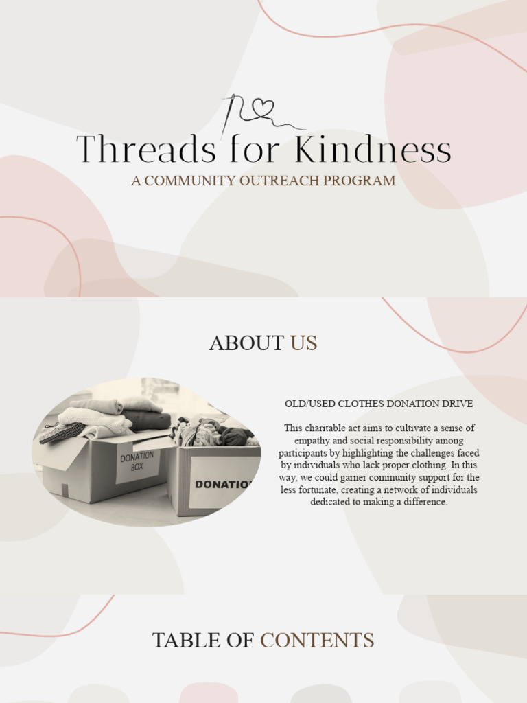Threads For Kindness | PDF