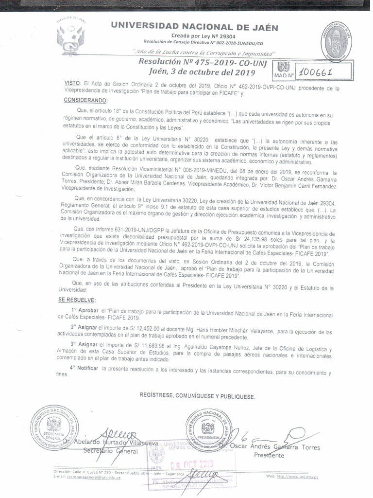 Plan De Trabajo Cafe Pdf