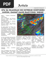 Script Sa Ulat NG Panahon | PDF