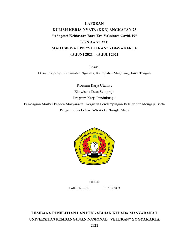 Laporan Individu - Lutfi Hamida | PDF