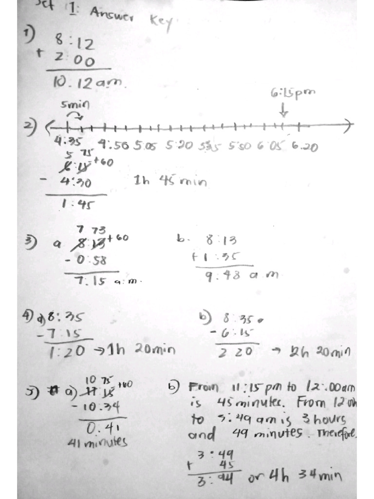 Set 1 Answer Key | PDF