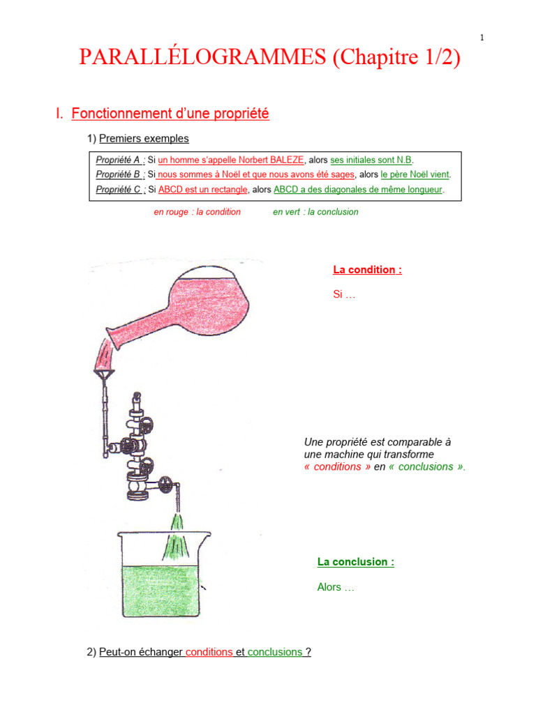 Propriétés et construction des parallélogrammes | PDF | Formes ...