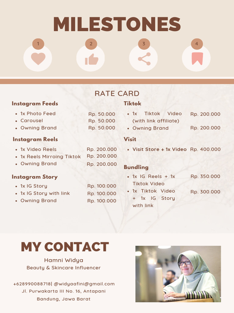 Silver and Green Feminine Social Media Kit | PDF