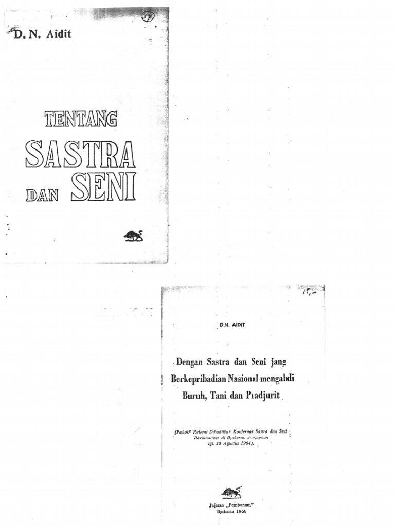 Aidit (1964) - Sastra Dan Seni | PDF