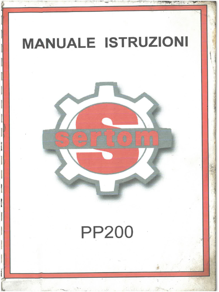 Sertom Pp200 Manual de Instrucciones | PDF